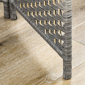 HOMCOM 4-panelový skládací paraván 180x180 cm Rozdělovač místnosti Ochranný paraván Polypropylen pro kancelář ložnici Šedá směs