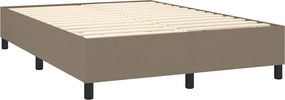 Box spring postel s matrací taupe 140x190 cm textil 3127961