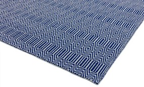 Modrý  koberec Darisi Blue Rozměry: 66x200 cm