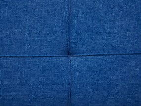 Tmavě modrá čalouněná rozkládací pohovka RONNE Beliani