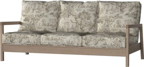 Potah na pohovku IKEA  Lillberg 3-místná nerozkládací barva hnědá látka vzorované
