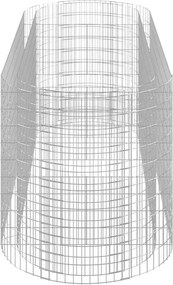 Gabionový vyvýšený záhon pozinkované železo 300 x 100 x 100 cm 152046