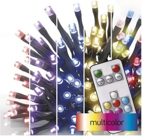 EMOS LED vánoční řetěz 12m, venkovní i vnitřní, RGB programy, časovač D4AA03