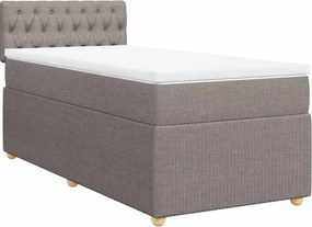 Box spring postel s matrací taupe 100 x 200 cm textil 3289678