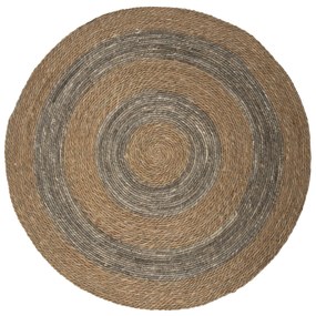 Přírodně-hnědý kulatý koberec z mořské trávy Mais - Ø 120 cm
