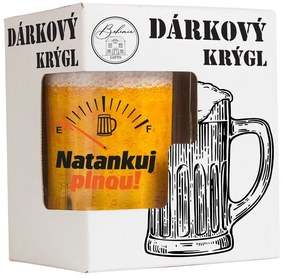 Bohemia Gifts Dárkový půllitr - Natankuj, 500 ml