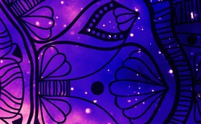Malvis ® Obraz Mandala noční nebe Velikost: 65x40 cm