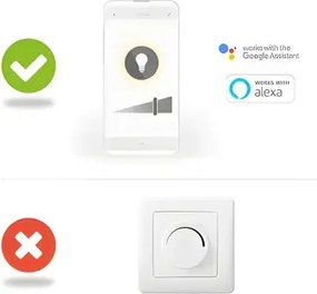 Nedis SmartLife LED žárovka / Wi-Fi / E27 / 500 lm / 5 W / Teplá bílá