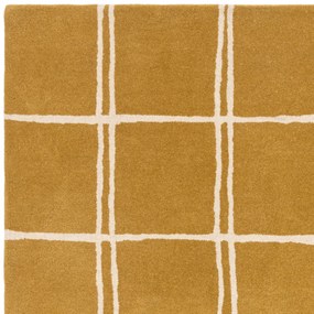 Tribeca Design Kusový koberec Swans Grid Gold Rozměry: 200x290 cm