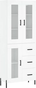 Skříň highboard bílá 69,5 x 34 x 180 cm kompozitní dřevo 3198601