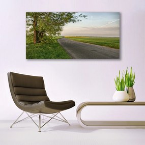 akrylový obraz Scesta Strom Tráva Krajina 120x60 cm