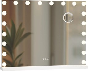 Kosmetické zrcadlo Norlina bez Bluetooth – bílá