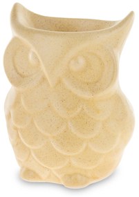 Keramická aromalampa béžová sova 145638