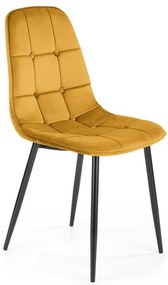Jídelní židle RONO – čalouněná, sametový potah, více barev Šedá