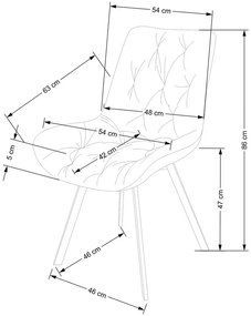 Jídelní židle Ollie, béžová
