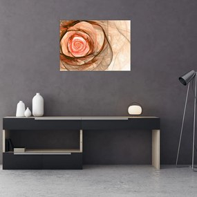 Skleněný obraz - Růže uměleckého duchu (70x50 cm)