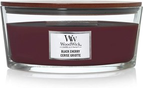 WoodWick vonná svíčka s dřevěným knotem Elipsa Black Cherry 453,6 g
