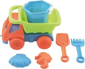 TEDDIES Auto na písek s doplňky / Sada na pískoviště / plast / 16 cm /