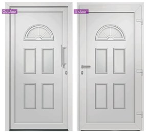 Vchodové dveře bílé 98 x 208 cm,  279257