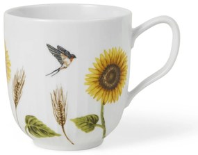 KÄHLER Porcelánový hrnek Hammershøi Summer Sunflower, žlutá barva, porcelán