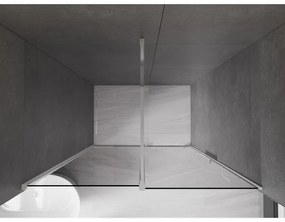 Mexen Velar, posuvné sprchové dveře do otvoru 130 cm, 8mm šedé sklo, chromová, 871-130-000-41-01