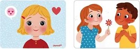 JANOD Emoce a pocity / Magnetická hra / Zrcadlo / 20 karet / od 2 let