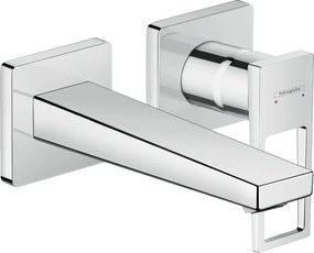 Hansgrohe Metropol, páková umyvadlová baterie pod omítku, 2-otvorová instalace, chromová, 74525000
