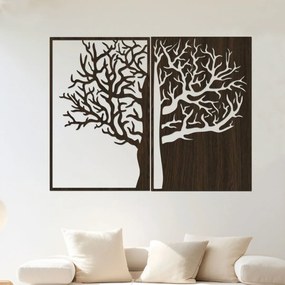 dřevo života Dřevěný strom na zeď DUALITY Zvolte barvu dekoru: Wenge, Rozměry šxv (cm): 120x90