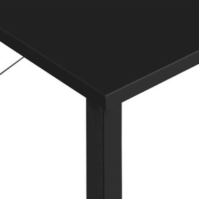 Petromila PC stůl černý 80 x 40 x 72 cm MDF a kov