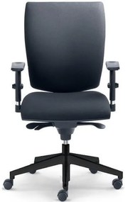 LD SEATING - Kancelářská  židle LYRA 207-SY - černá (rychlá dodávka)