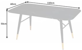 Konferenční stolek Paris 110cm antracitový mramorový vzhled/41884