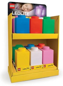 Růžové silikonové noční světýlko LEGO® Classic Brick