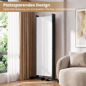 Costway Šestidílný skládací paraván 330 × 173 cm, bílý