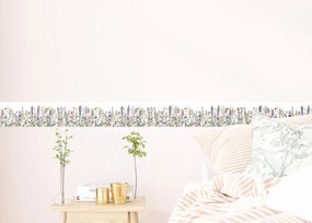 Samolepící bordura na zeď Divoké Květy | 5 m x 13.8 cm | DWB8483