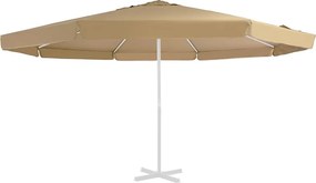 Náhradní potah na zahradní slunečník taupe 515 cm 312541