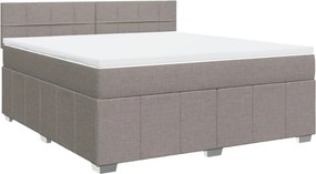 Box spring postel s matrací taupe 180x200 cm textil 3289451
