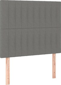 Box spring postel s matrací tmavě šedá 80 x 200 cm textil 3136710