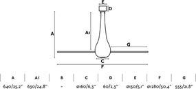 FARO 32002 ETERFAN M, černá/transparentní, stropní ventilátor s DC motorem - FARO