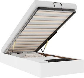 Osmanský rám postele bez matrace bílý 80x200 cm umělá kůže 3310770