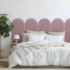 Sametový čalouněný panel - Oblouk - 30x100cm Farba: Růžová