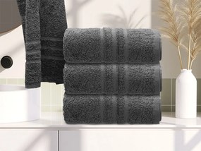 Ručník Comfort 50 x 100 cm tmavě šedý, 100% bavlna