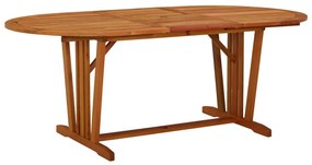 Zahradní stůl 200 x 100 x 75 cm masivní eukalyptové dřevo 316072