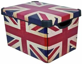 Úložný box dekorativní L BRITISH FLAG, Curver