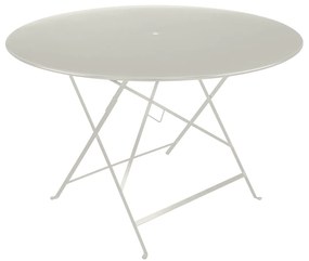 OnaDnes -20% Světle šedý kovový skládací stůl Fermob Bistro Ø 117 cm