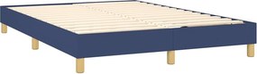 Box spring postel s matrací modrá 140x200 cm textil 3130439