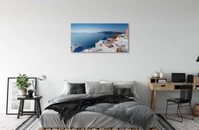 Obrazy na plátně Řecko sea panorama budov 100x50 cm