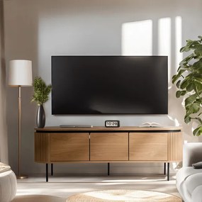 Designový stolek pod TV Lulea z MDF dubový vzhled 160cm