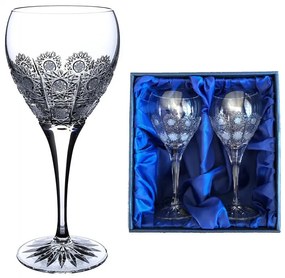 Onte Crystal Bohemia Crystal ručně broušené sklenice na bílé víno 500pk 270 ml 2KS