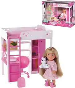 SIMBA Panenka Evi Love Evička Můj pokojíček / 12 cm / s postýlkou, pra