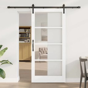 Posuvné dveře ORKDAL Bílá a černá 93 x 202 cm 3331868